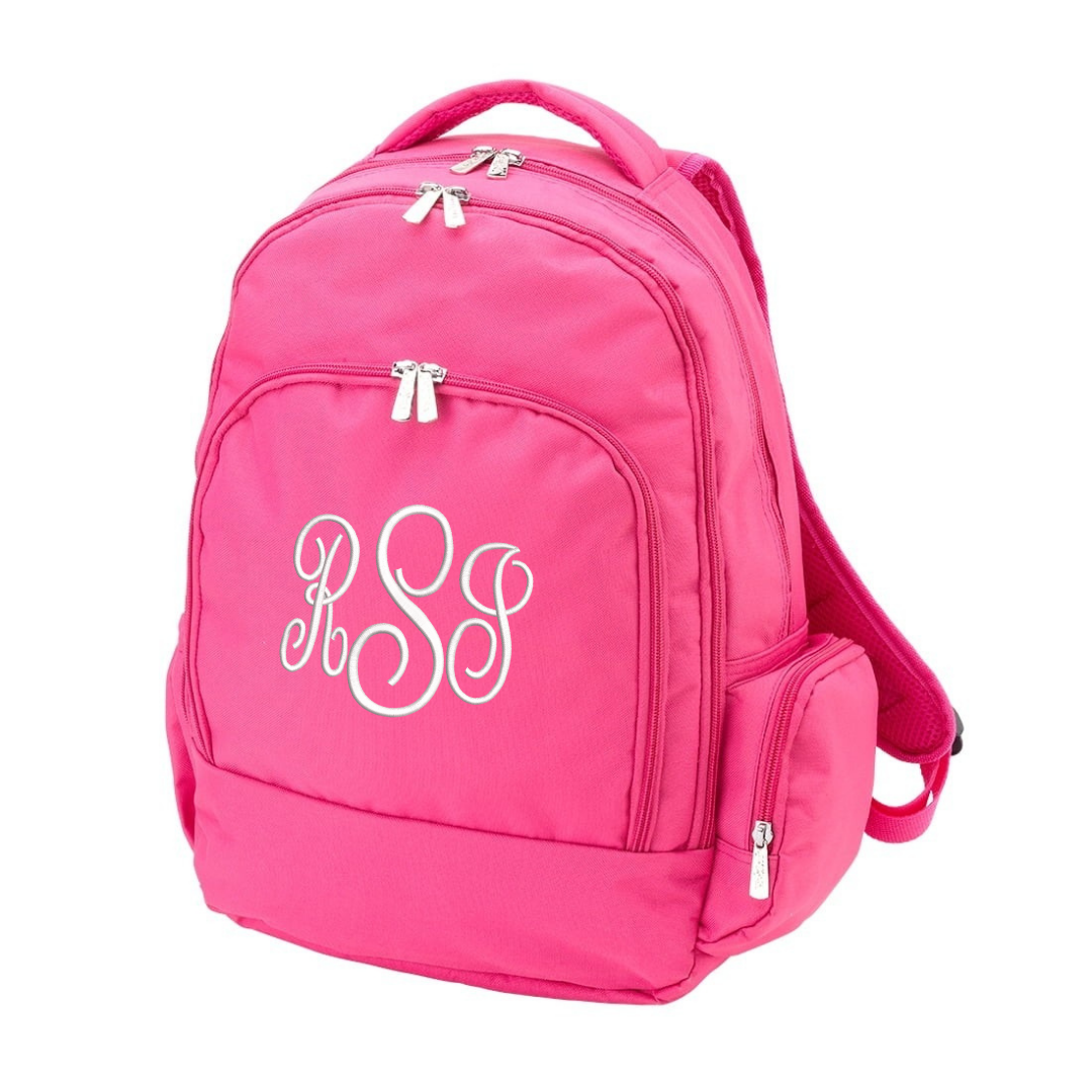 The Essential Monogrammed Backpack – MonogramsoffMainStreet